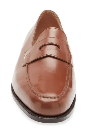 John Lobb Lopez Penny Loafer - Parisian Brown