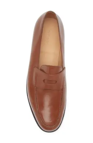 John Lobb Lopez Penny Loafer - Parisian Brown