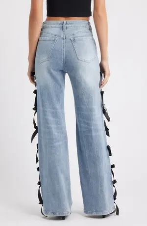 PTCL High-waist Wide-leg Jeans
