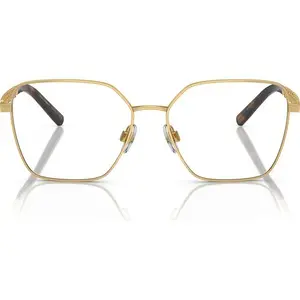 Dolce & Gabbana 56mm Square Optical Glasses - Gold/demo Lens