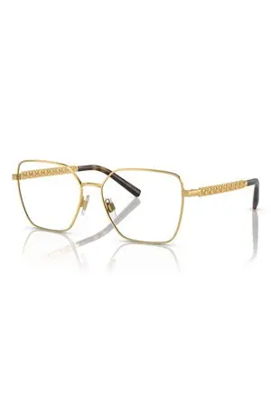 Dolce & Gabbana 56mm Square Optical Glasses - Gold/demo Lens