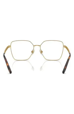 Dolce & Gabbana 56mm Square Optical Glasses - Gold/demo Lens