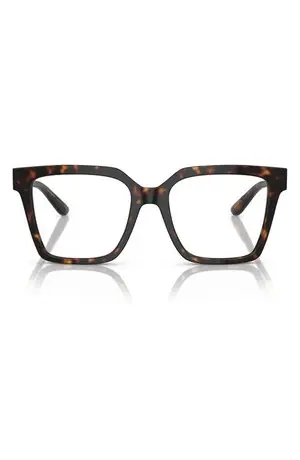 Dolce & Gabbana 53mm Square Eyeglasses - Havana/demo Lens