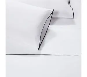 BROOKLYN LOOM Merrowed Edge 4 Piece Queen Sheet Set