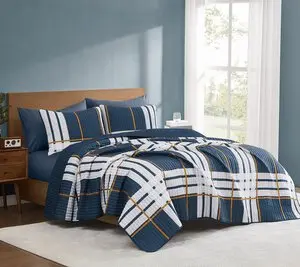 TRULY SOFT Henry Plaid 3 Piece King Quilt Set
