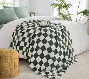 TRULY SOFT Cozy Checkerboard Reversible 50x70 T Hrow - One-color
