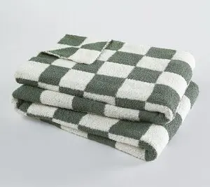 TRULY SOFT Cozy Checkerboard Reversible 50x70 T Hrow