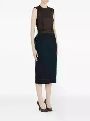 MAISON MARGIELA Paneled Midi Dress - Blue