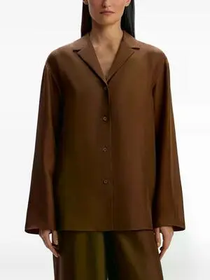 12 STOREEZ Button-down Shirt - Brown