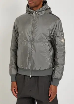 Moncler Poiliot Quilted Shell Jacket - Grey
