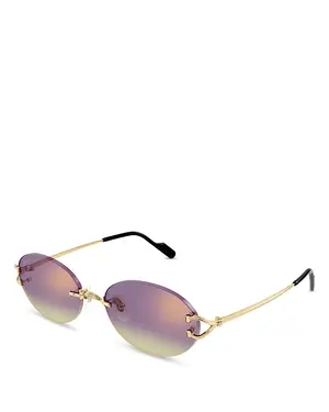 CARTIER Oval Sunglasses - Gold