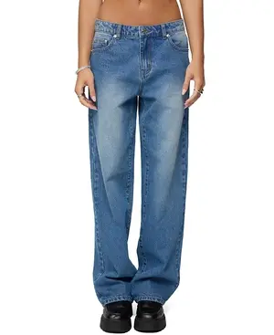 Edikted Mid Rise Jeans For Women