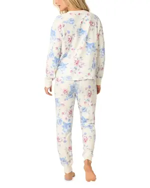 PJ Salvage Rodeo Rose Henley Pajama Set