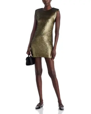 Michael Kors Sequin Mini Dress - Antique Brass - 50% Off | Editorialist