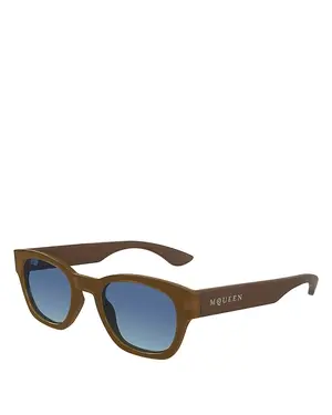 Alexander McQueen Round Frame Sunglasses Brown