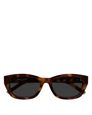 Saint Laurent Rectangular Sunglasses, 55mm - Avana
