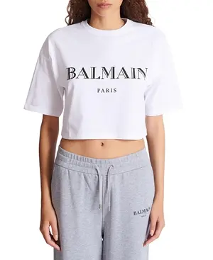 Women's Balmain White T-shirts