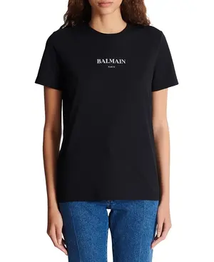 Balmain T-shirt With Print - Black