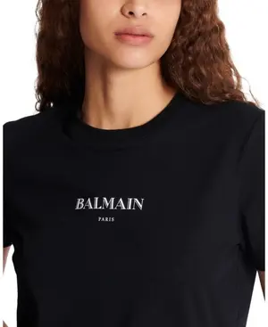 Balmain T-shirt With Print - Black