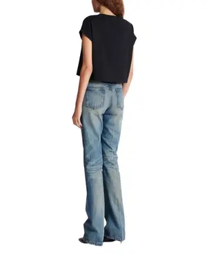Balmain Cropped T-shirt With Print