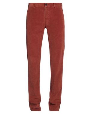 Incotex INCOTEX Cotton Elastane Corduroy Pants Rust
