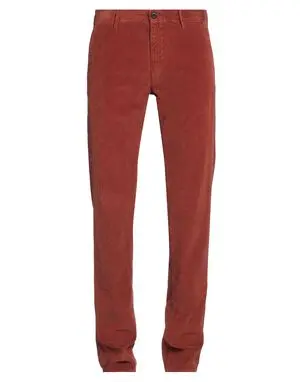 Incotex Cotton Elastane Corduroy Pants - Rust