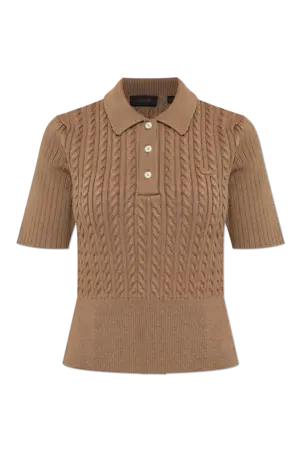 Lacoste Polo With Decorative Weave