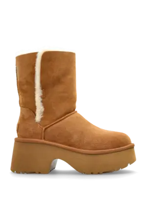 UGG Heeled Snow Boots - Brown