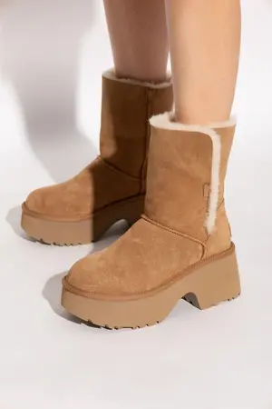 UGG Heeled Snow Boots - Brown