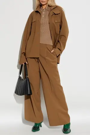 Lacoste Wide-leg Crease Trousers
