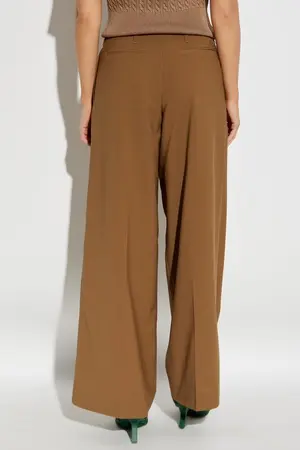 Lacoste Wide-leg Crease Trousers