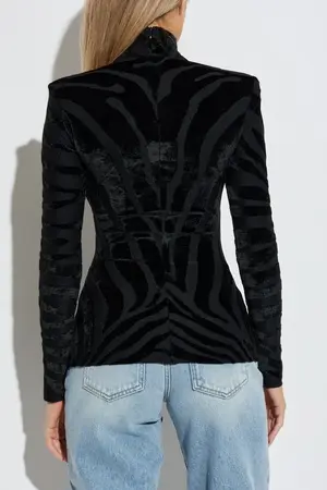 Balmain Top With A Stand-up Collar