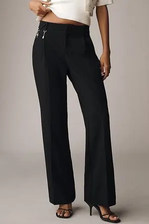 Maeve Slim Flare Trouser Pants