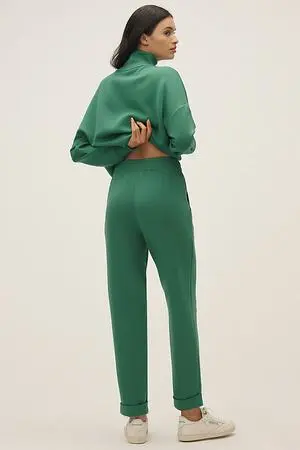 Anthropologie Rolled Cuff Pants - Verdant Green