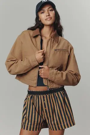 Female utility crop jackets