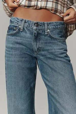 Rag & Bone Saige Relaxed Straight-leg Jeans - Echo