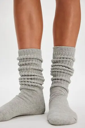 Free People FP Movement Super Scrunch Socks Grey