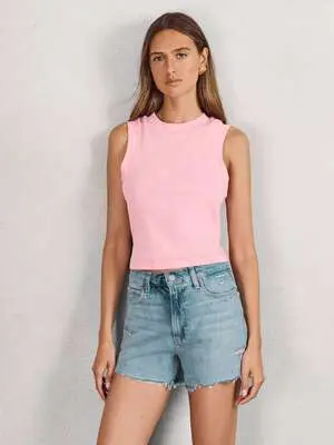 Women's Raw Hem Denim Shorts