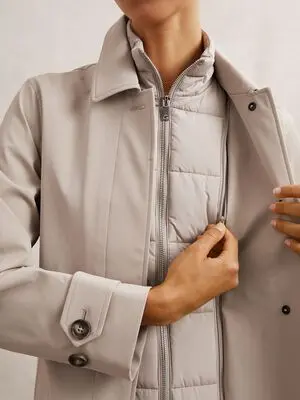 REISS Logan Removable-gilet Hybrid Overcoat