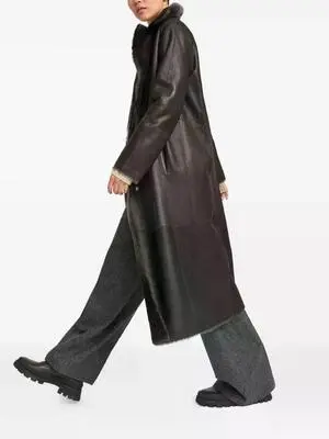 YVES SALOMON Reversible Shearling Coat - Grey