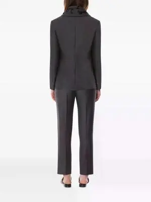 Alberta Ferretti Shawl-lapel Bead-embroidered Blazer