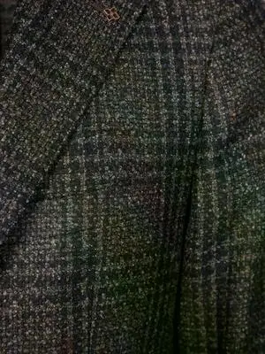 Tagliatore Plaid Single-breasted Wool Blazer