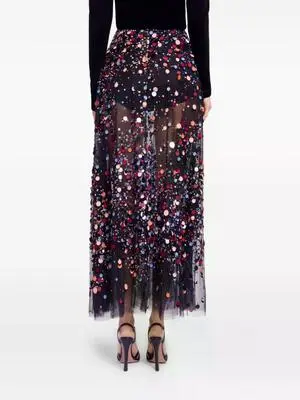 Elie Saab Bead-embellished Skirt