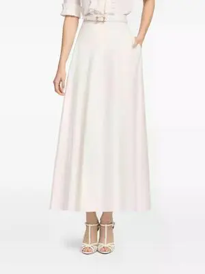 Elie Saab Cotton A-line Skirt