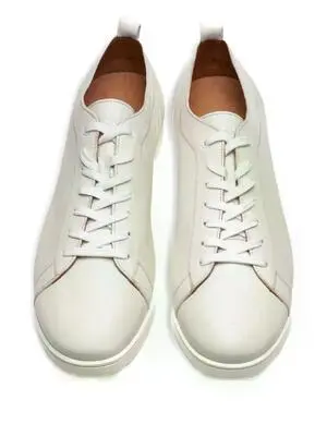 POCHE PARIS Lace-up Leather Sneakers