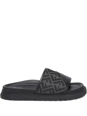 Fendi Diagonal Ff Jacquard Sandals