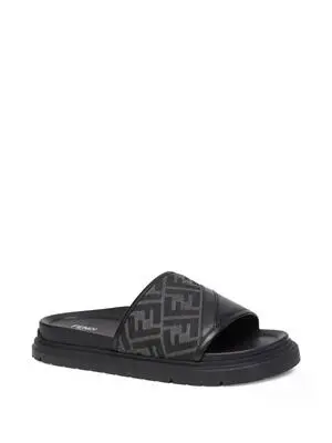 Fendi Diagonal Ff Jacquard Sandals