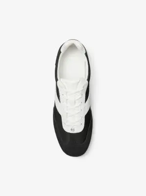 Michael Kors Susie Mixed-media Sneakers - Black