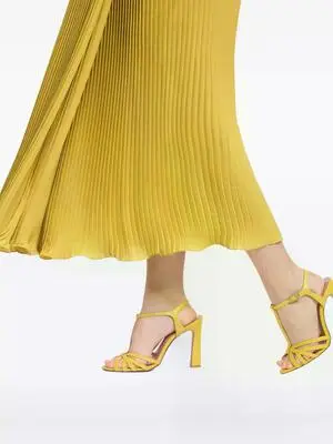 Elie Saab Pleated Chiffon Midi Skirt