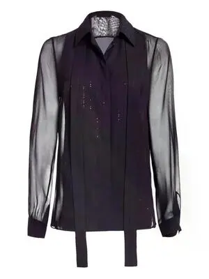 Elie Saab Pinstriped Silk Shirt